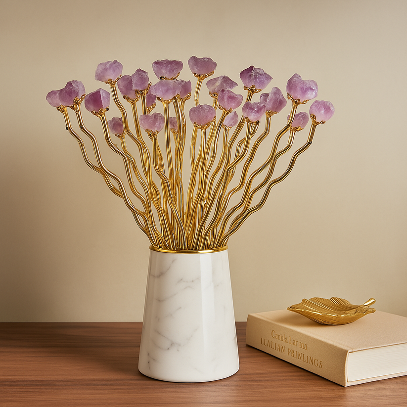 Amethyst Bloom Sculpture – Bell'arte
